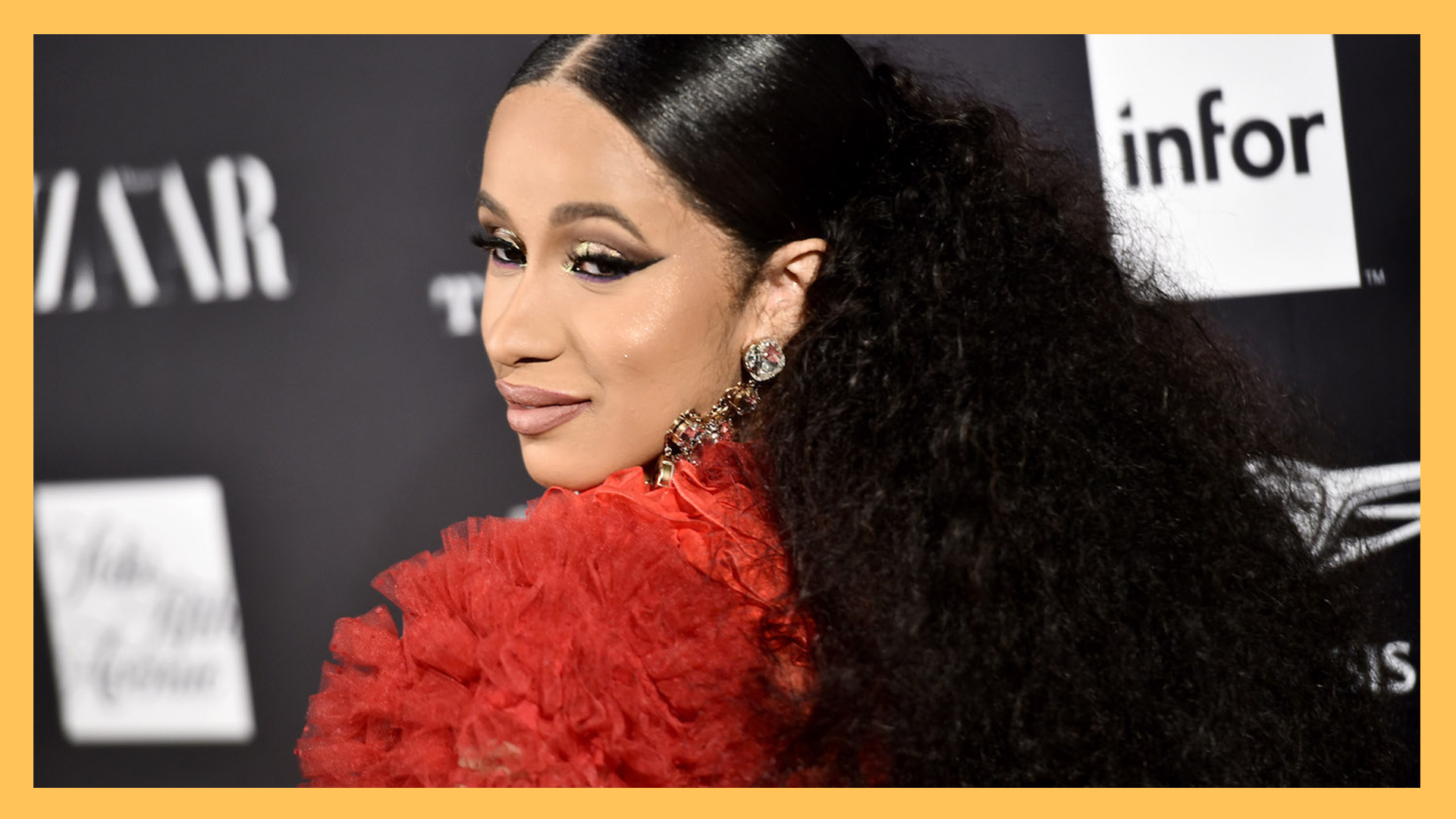Cardi B Throws Shoe During Harper's Bazaar Party