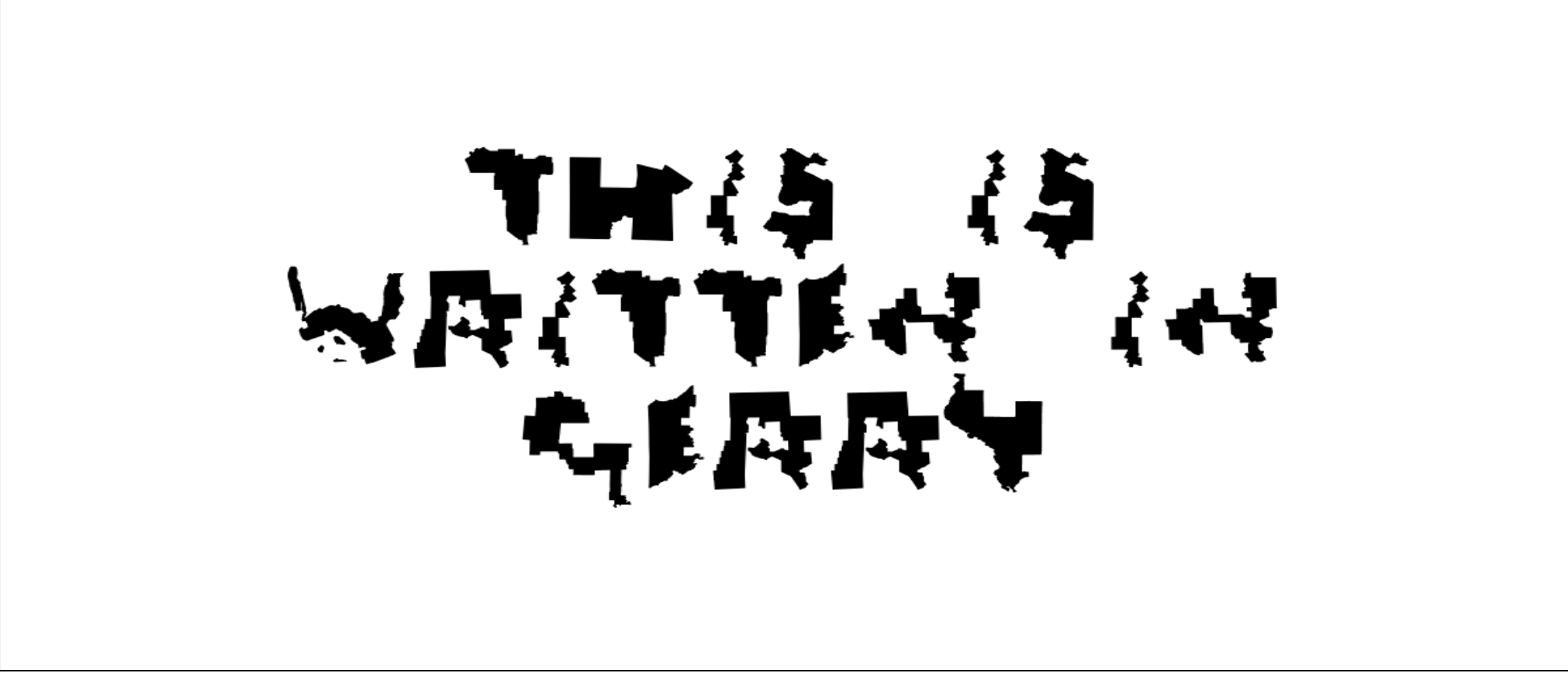 This Font Is Made Of Ridiculously Gerrymandered Congressional Districts