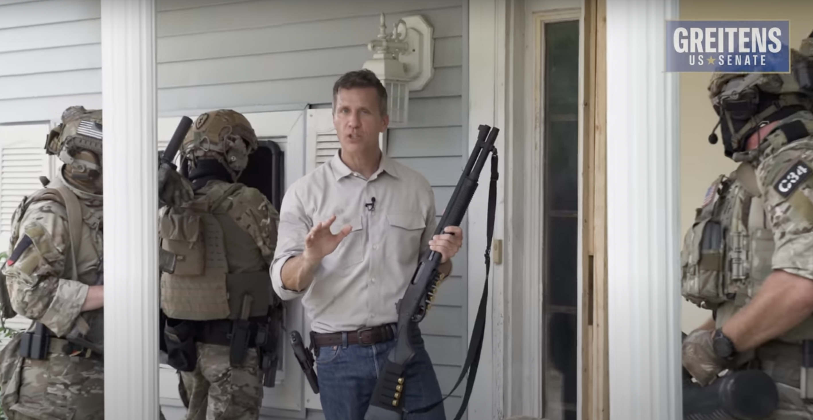 GOP Lawmaker Calls Cops Over Greitens’ Threatening ‘RINO Hunting’ Video GOP Lawmaker Calls Cops Over Greitens’ Threatening ‘RINO Hunting’ Video