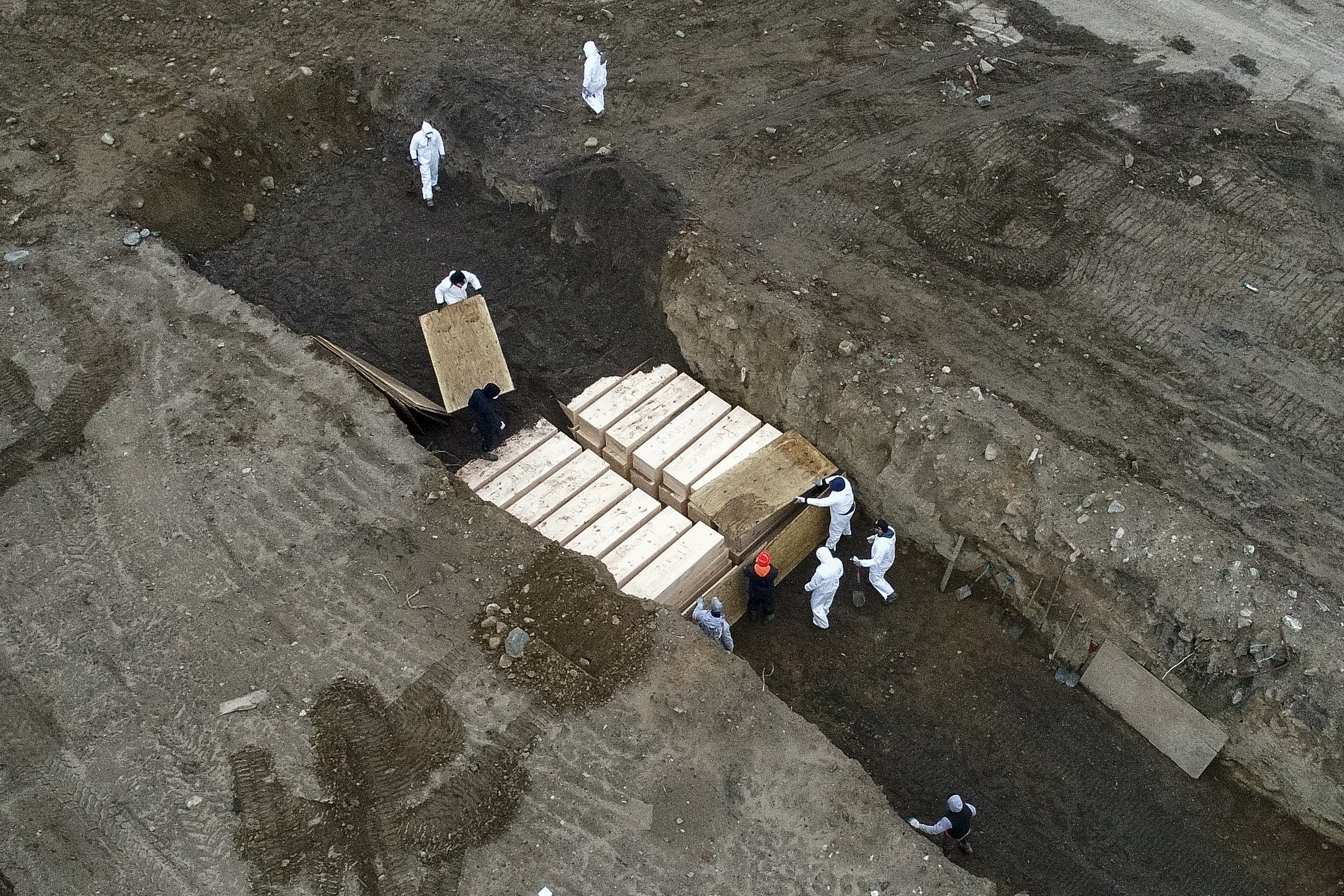 Drone Footage Shows Mass Coronavirus Graves On Hart Island In New York